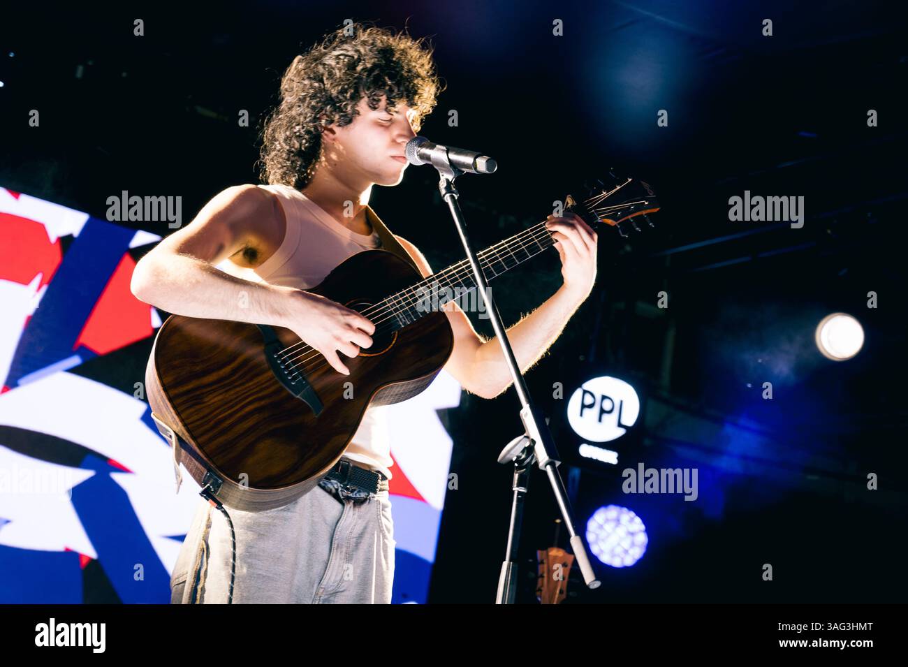 Jacob Alon performs at the British Music Embassy during SXSW 2025 in ...