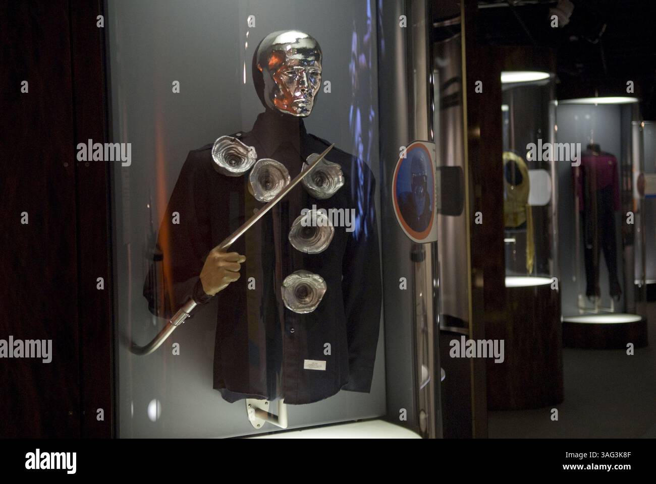 Face mask, special effects hand, and special effects police uniform ...