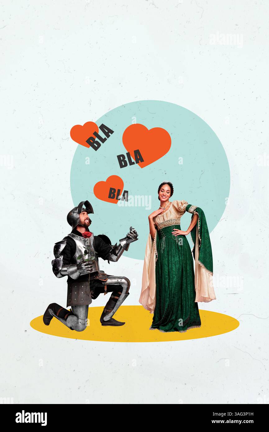 Trend composite sketch template 3D collage of young man noble conqueror ...