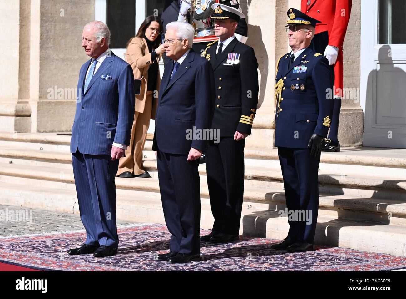 President of the Italian Republic Sergio Mattarella and King Charles ...