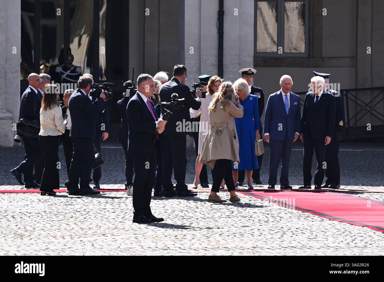 President of the Italian Republic Sergio Mattarella and King Charles ...