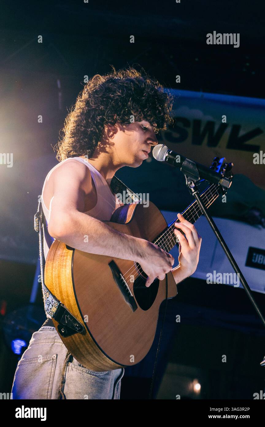 Jacob Alon performs at the British Music Embassy during SXSW 2025 in ...