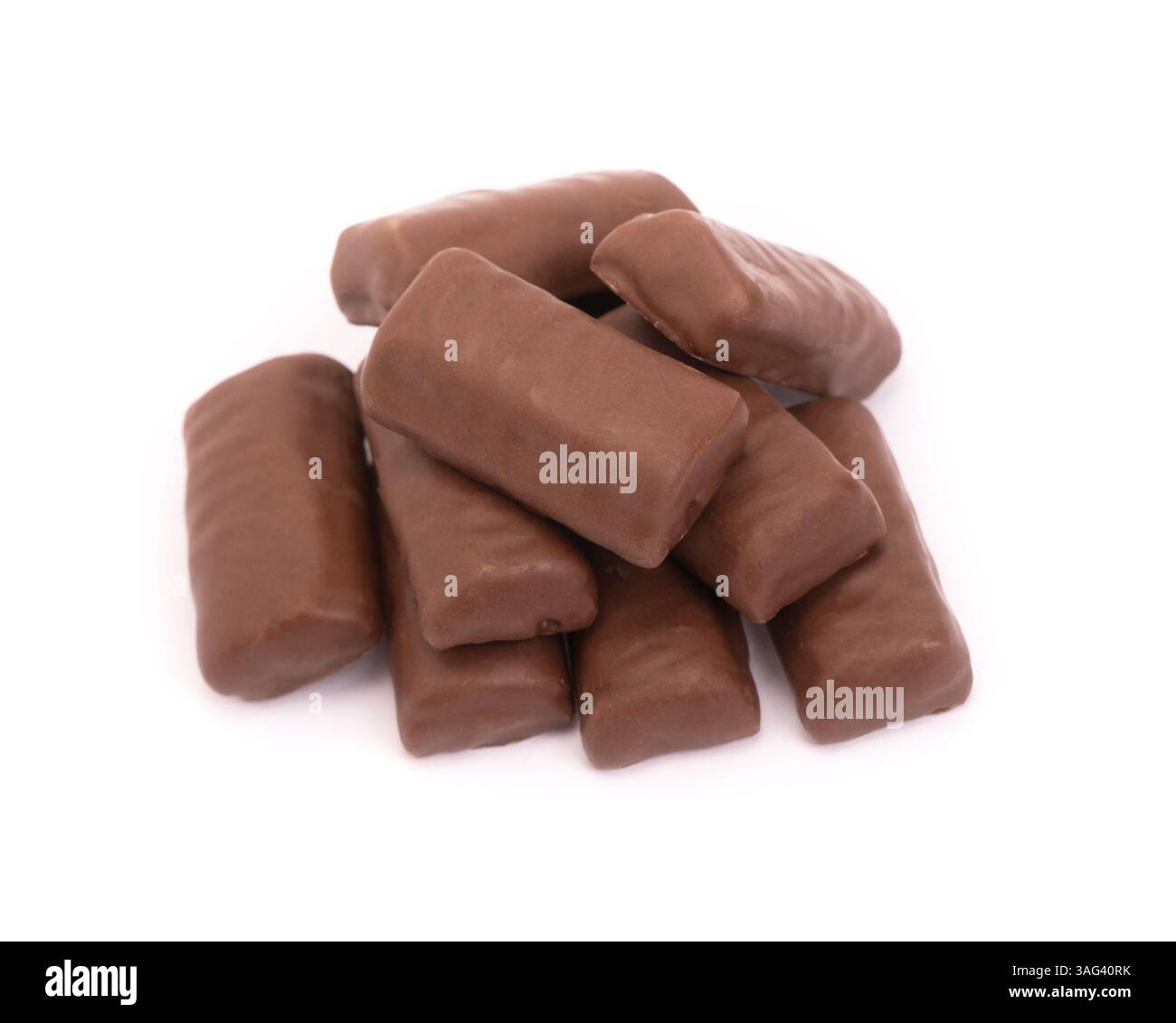 Group of chocolate bars isolated on white background Stock Photo - Alamy