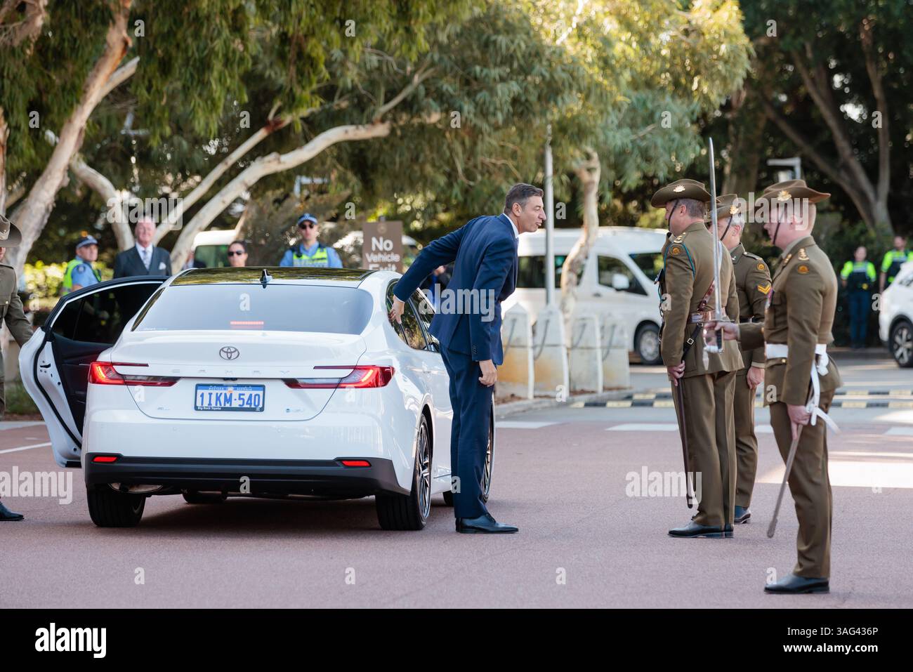 Western Australia Liberal leader, Basil Zempilas arrives for the ...