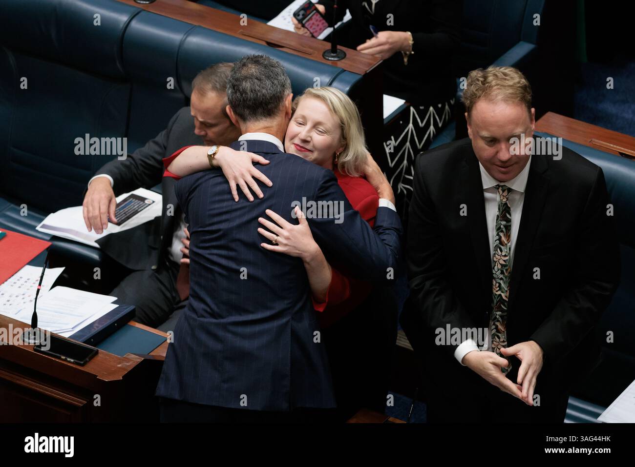 Butler MP, Lorna Clarke is congratulated after giving her maiden speech ...