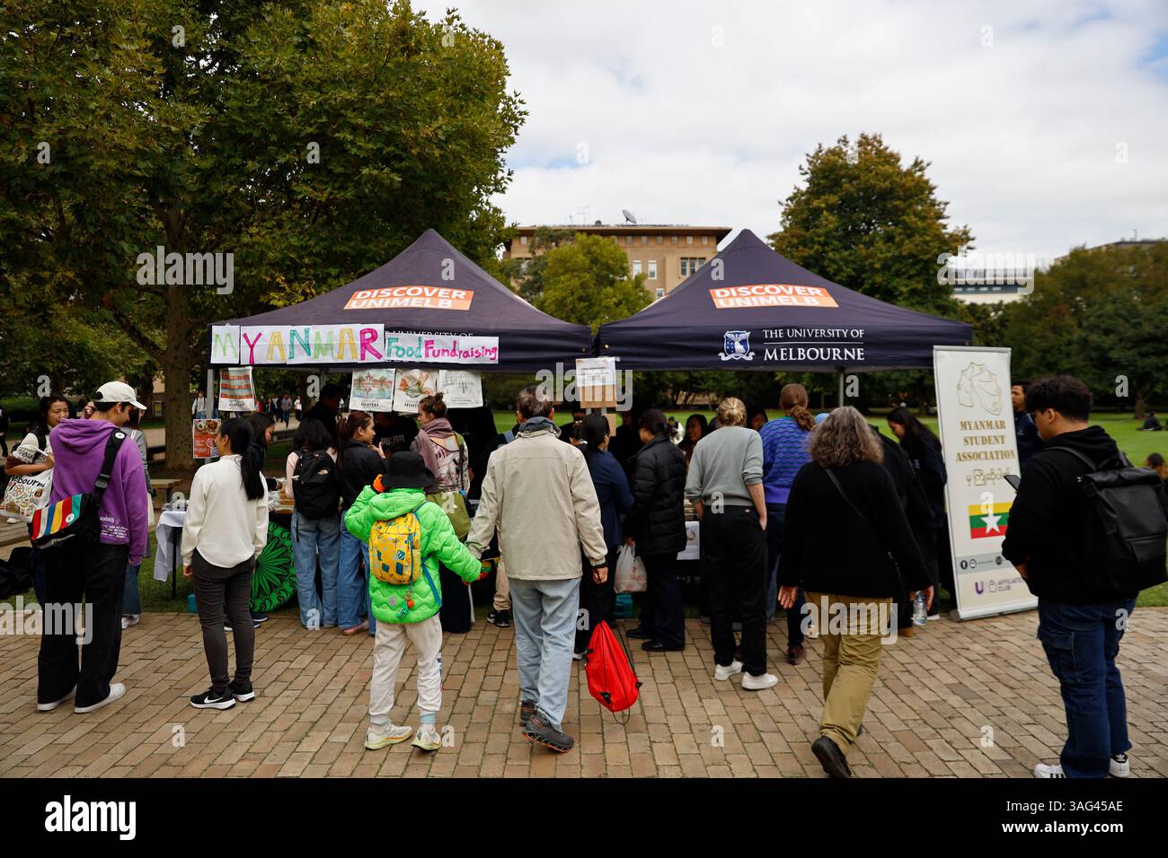 Melbourne, Australia. 08th Apr, 2025. People gather to attend the ...