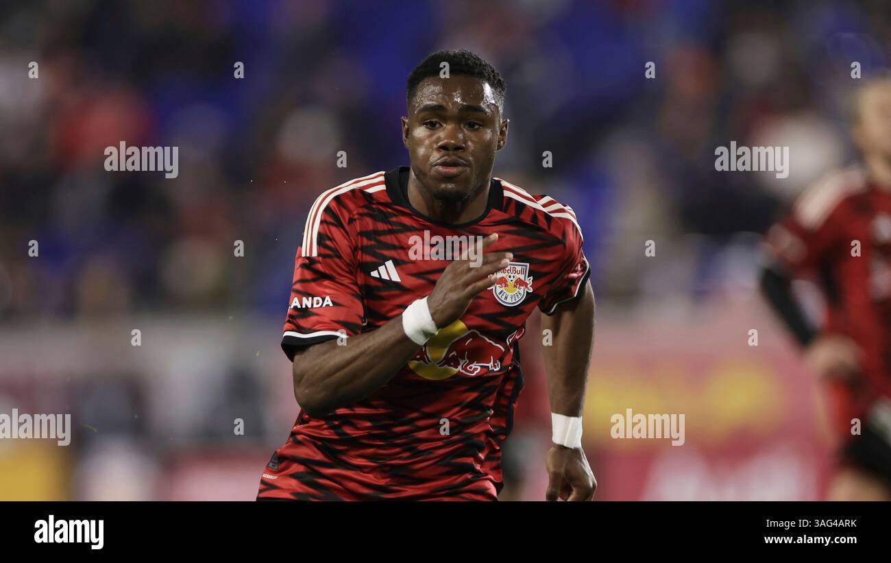 New York Red Bulls forward Serge Ngoma (81) during an MLS soccer match ...