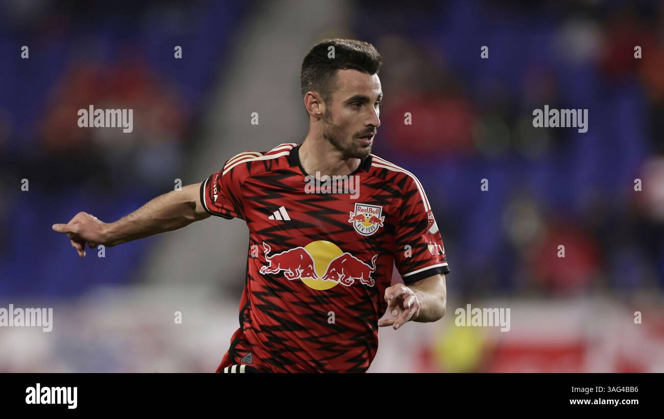 New York Red Bulls defender Dylan Nealis (12) during an MLS soccer ...