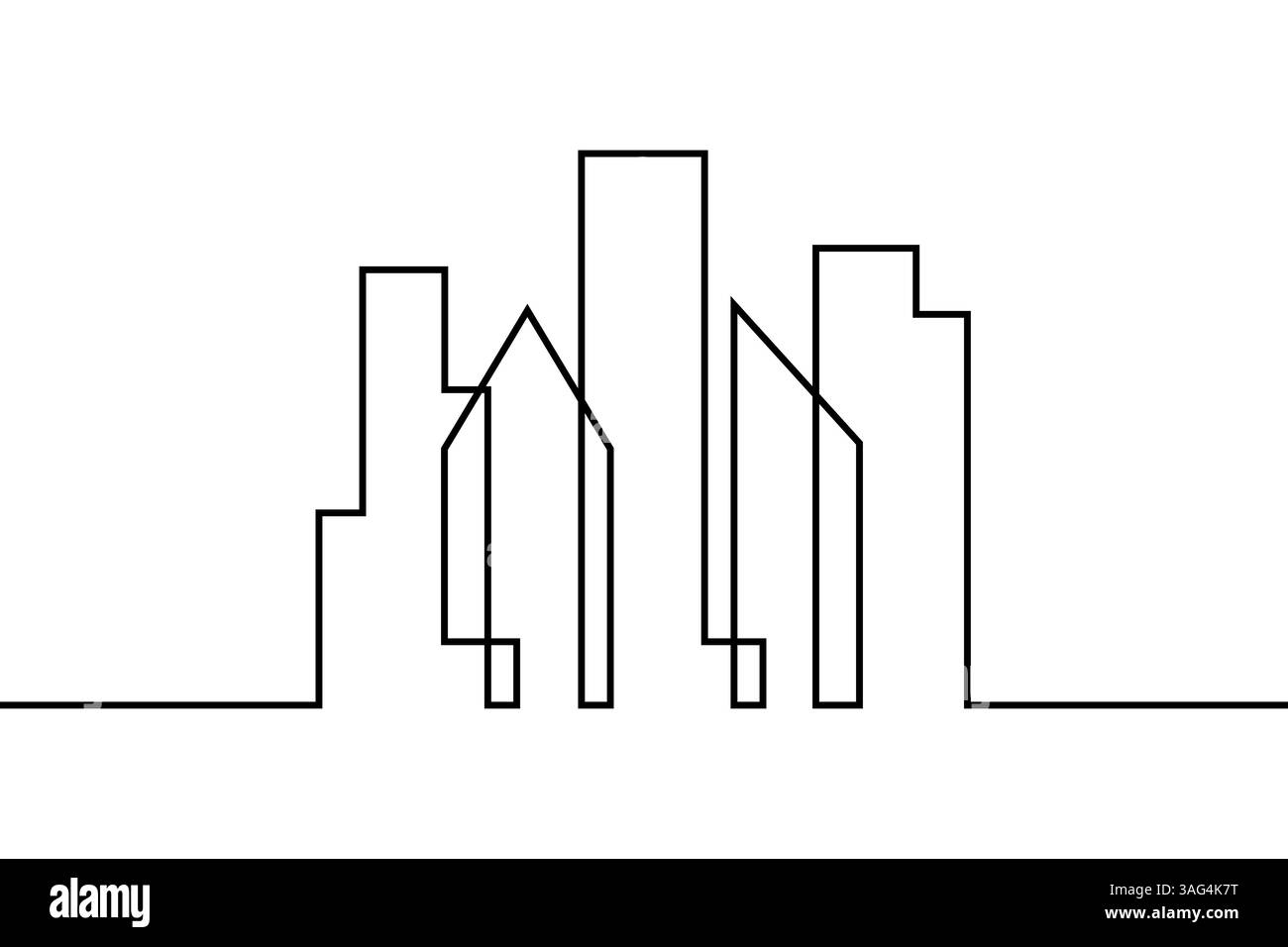 Architect drawing line on apartment Stock Vector Images - Alamy