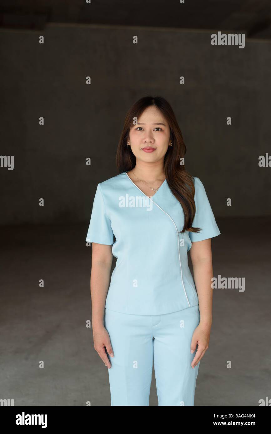 Portrait of confident Asian woman healthcare worker Stock Photo - Alamy