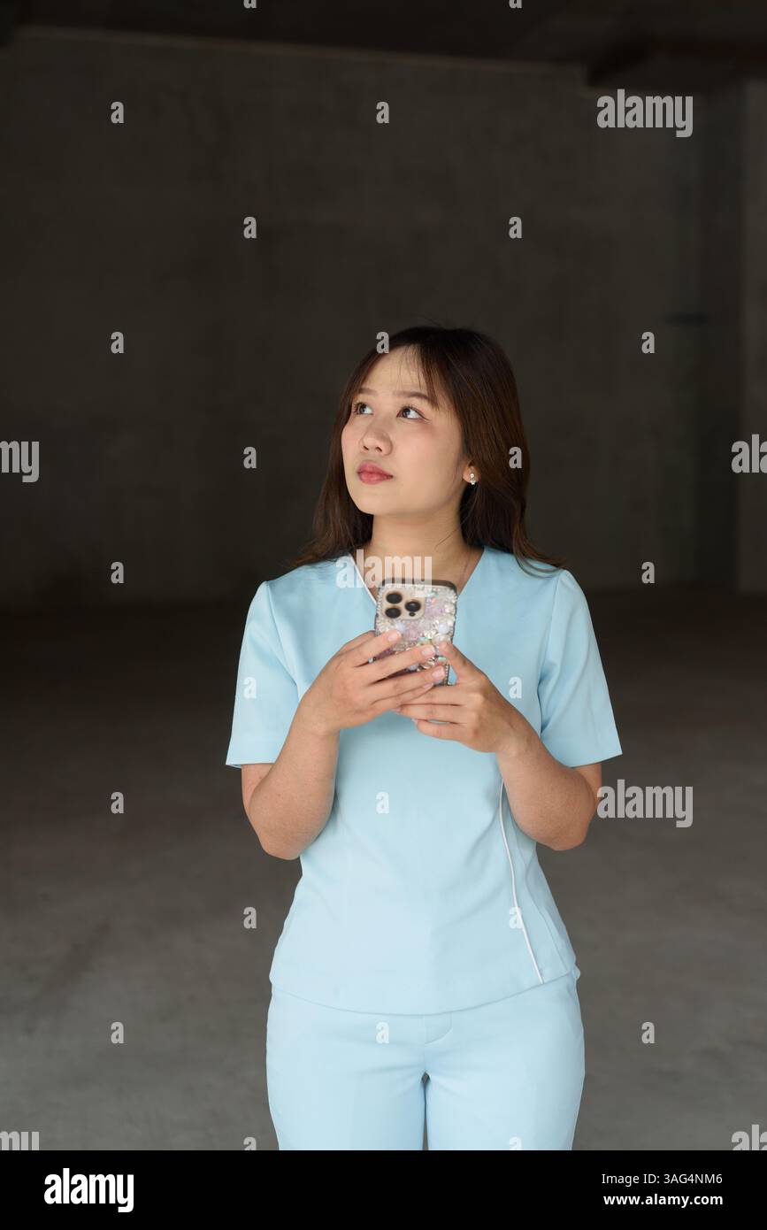 Portrait of confident Asian woman healthcare worker Stock Photo - Alamy