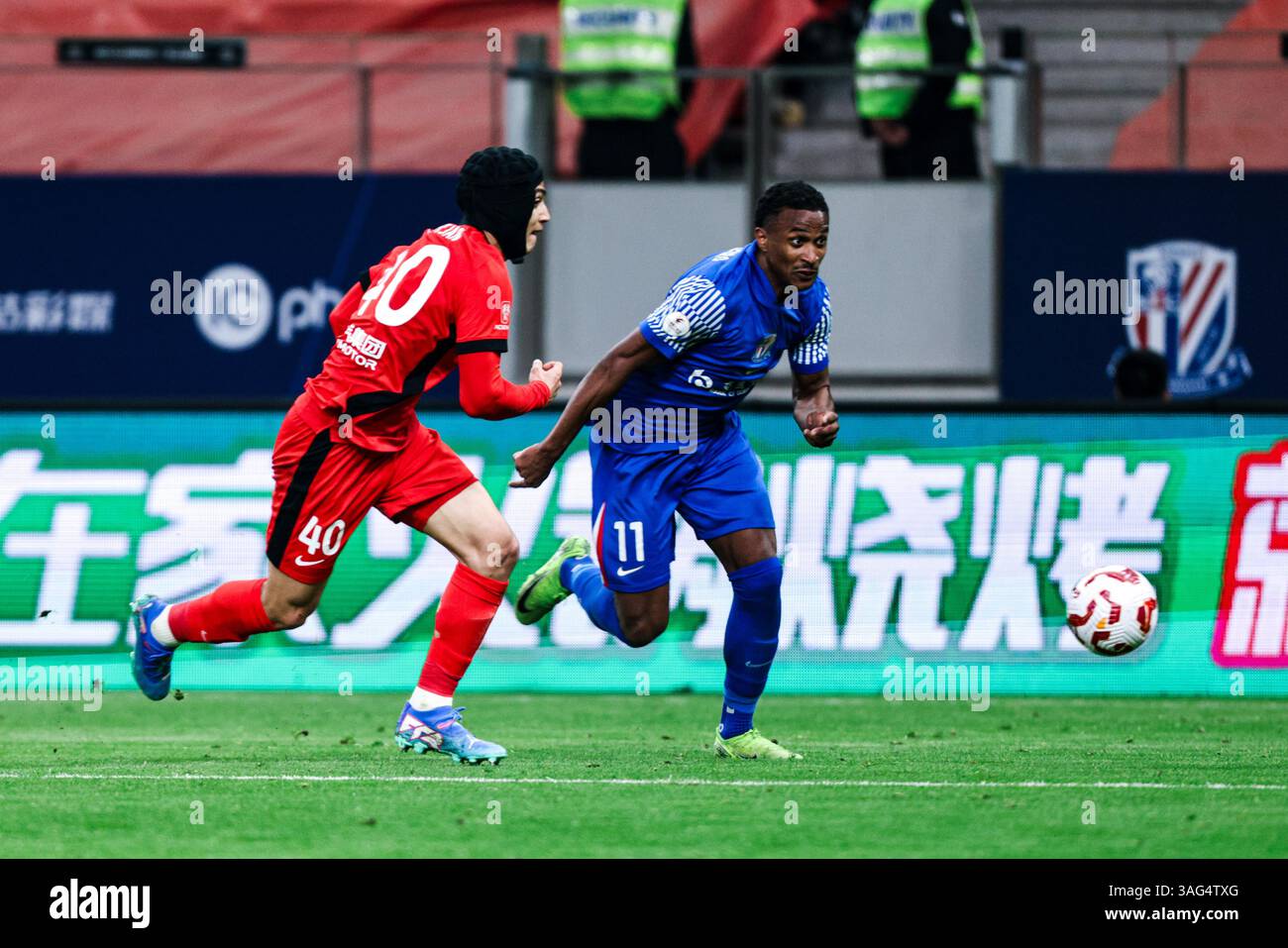 Shanghai Port Football Club 1-1 draw Shanghai Shenhua Football Club at ...