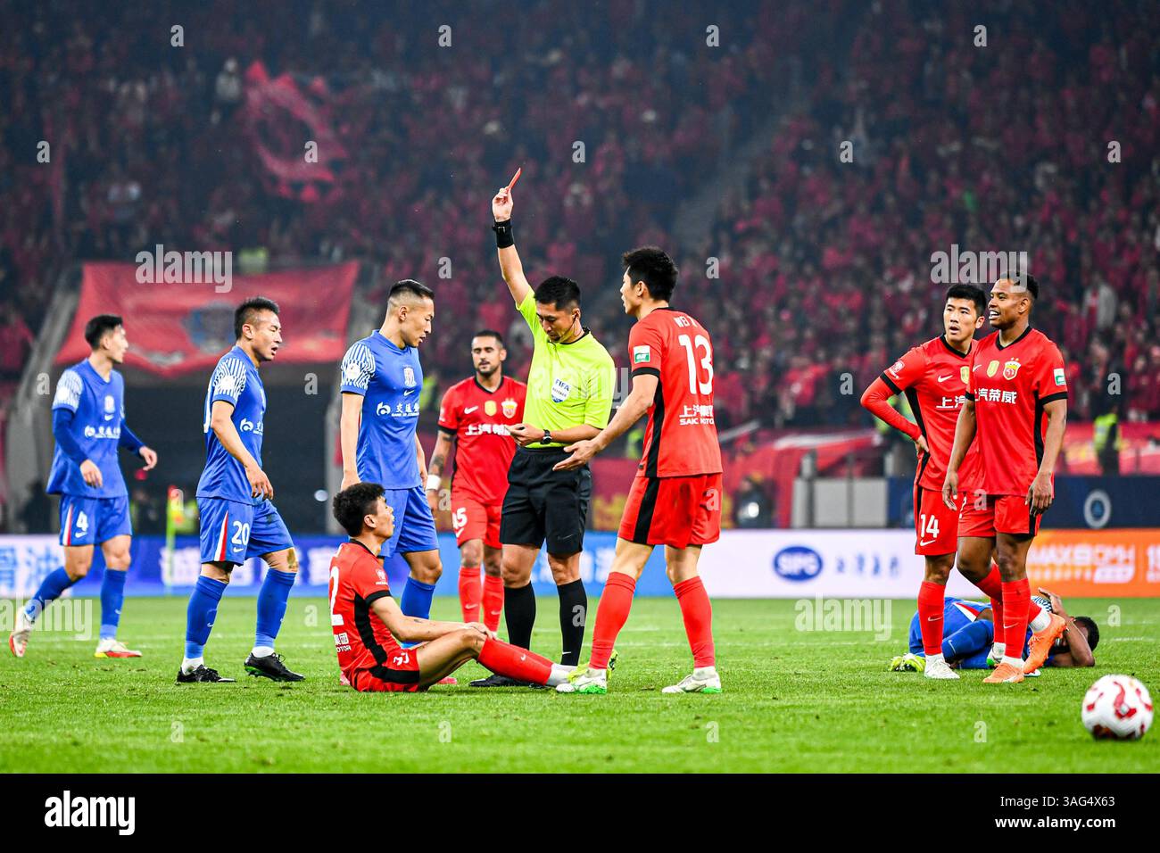 Shanghai Port Football Club 1-1 draw Shanghai Shenhua Football Club at ...