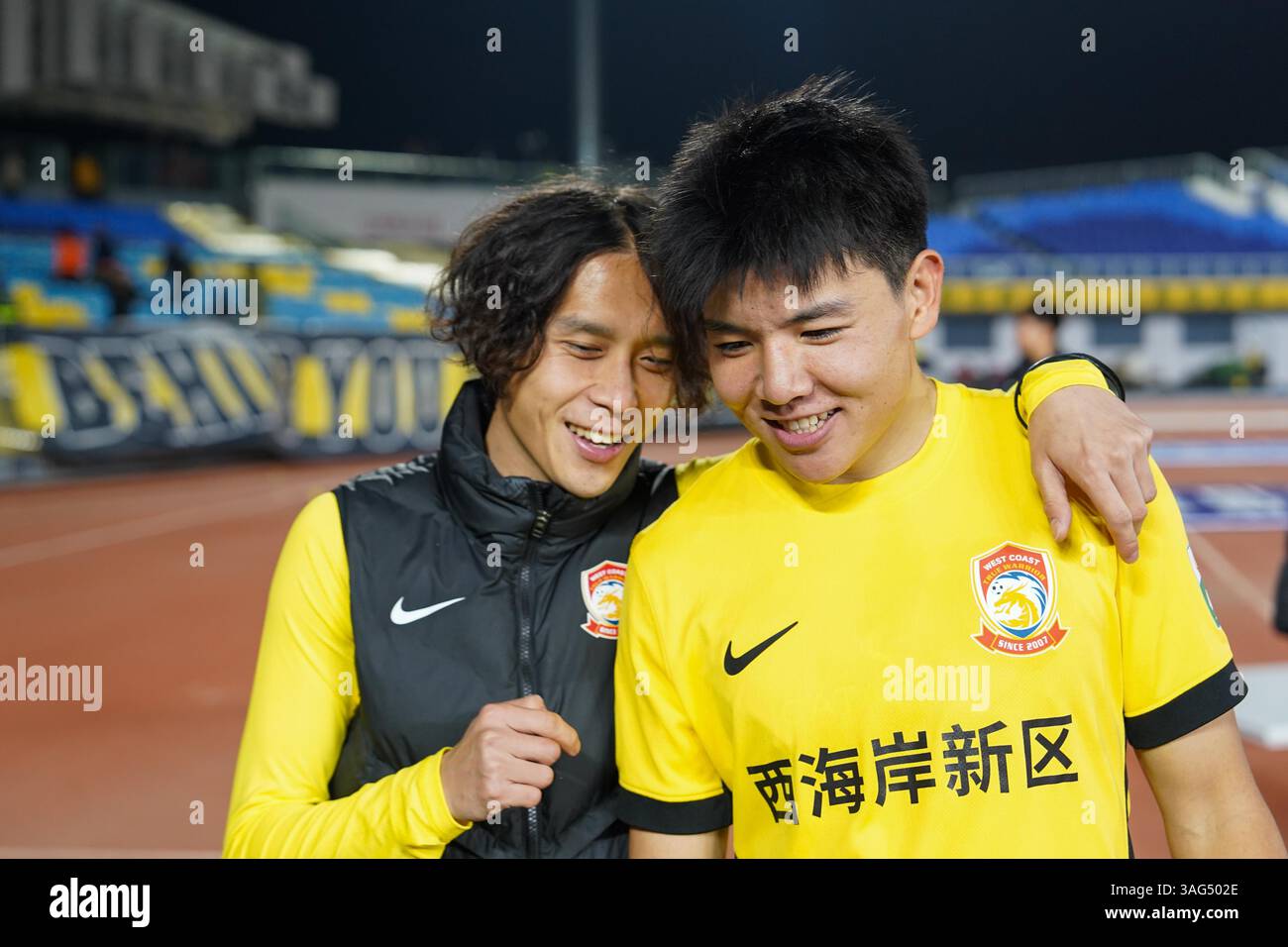 Qingdao West Coast Football Club 2-2 draw Tianjin Jinmen Tiger Football ...