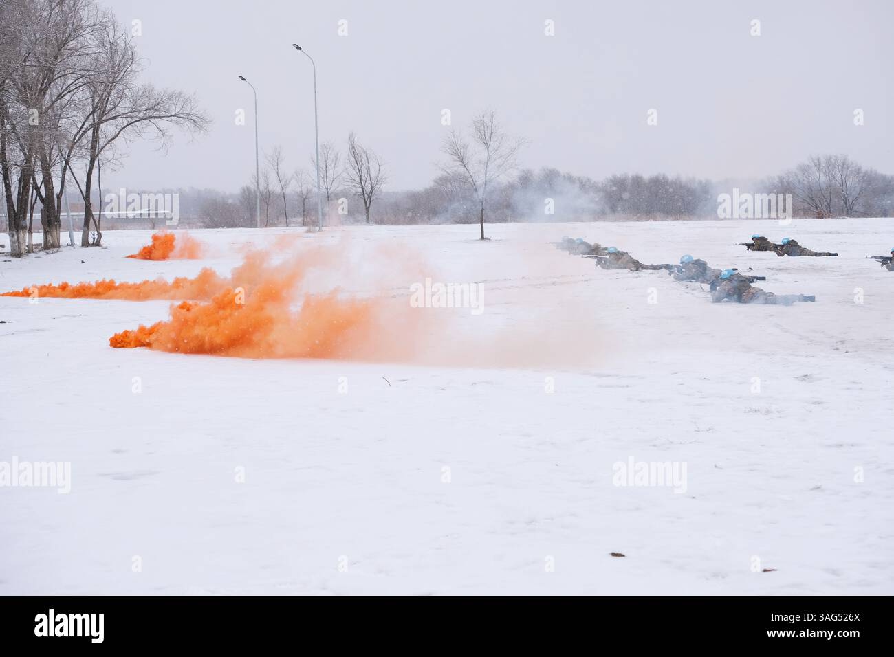 Training and special military exercises of the UN peacekeeping ...