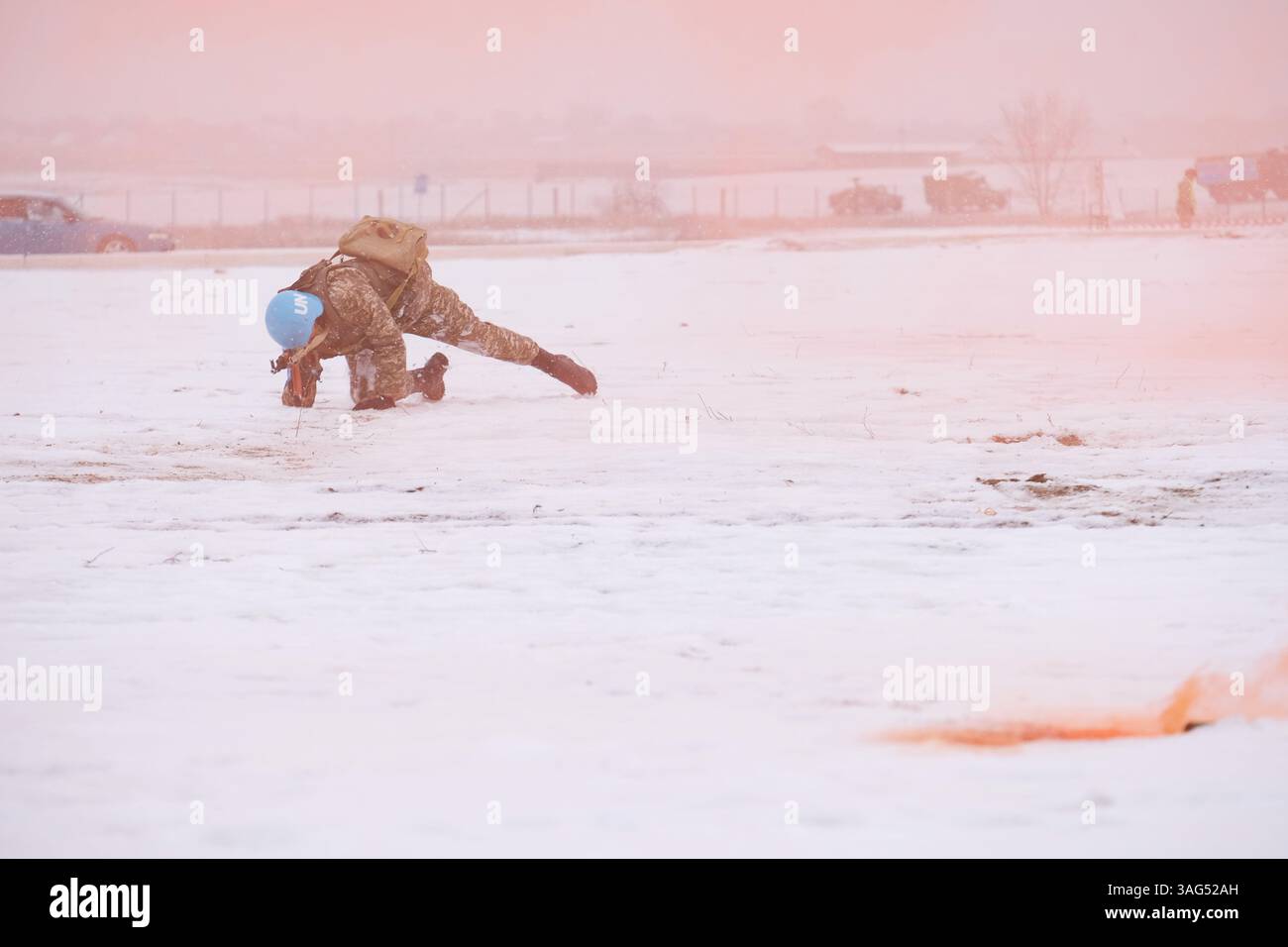 Training and special military exercises of the UN peacekeeping ...
