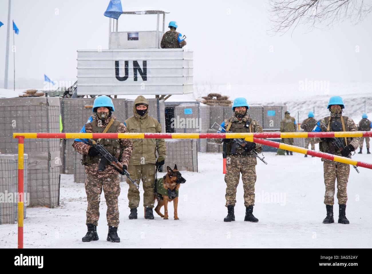 Training and special military exercises of the UN peacekeeping ...