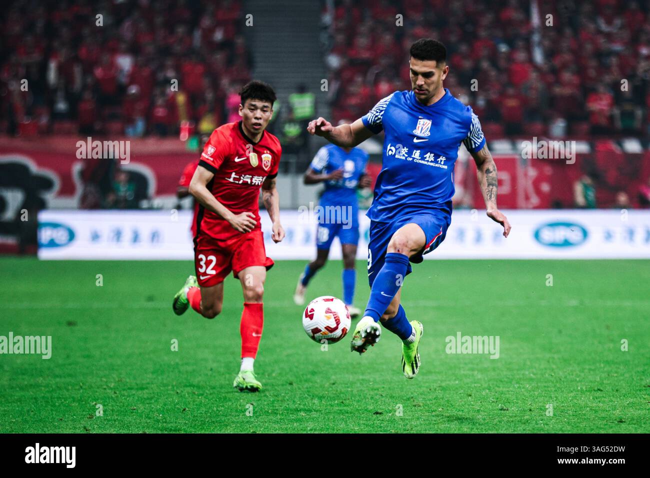 Shanghai Port Football Club 1-1 draw Shanghai Shenhua Football Club at ...
