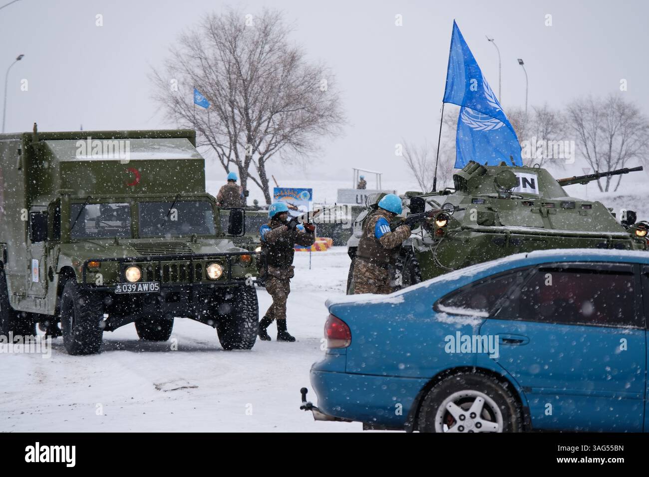 Training and special military exercises of the UN peacekeeping ...