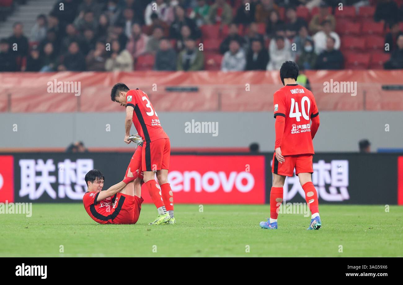 Shanghai Port Football Club 1-1 draw Shanghai Shenhua Football Club at ...