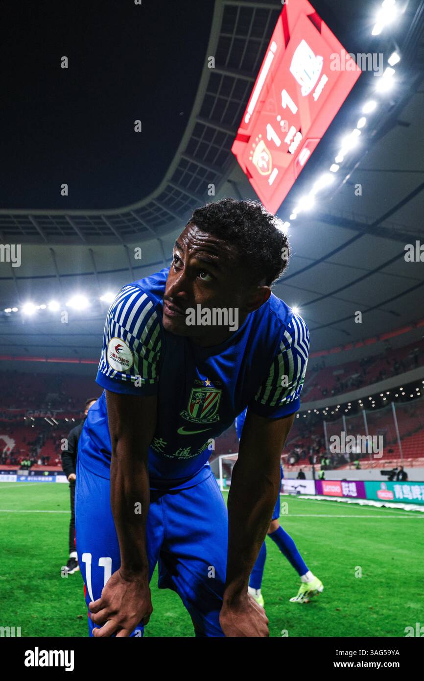 Shanghai Port Football Club 1-1 draw Shanghai Shenhua Football Club at ...