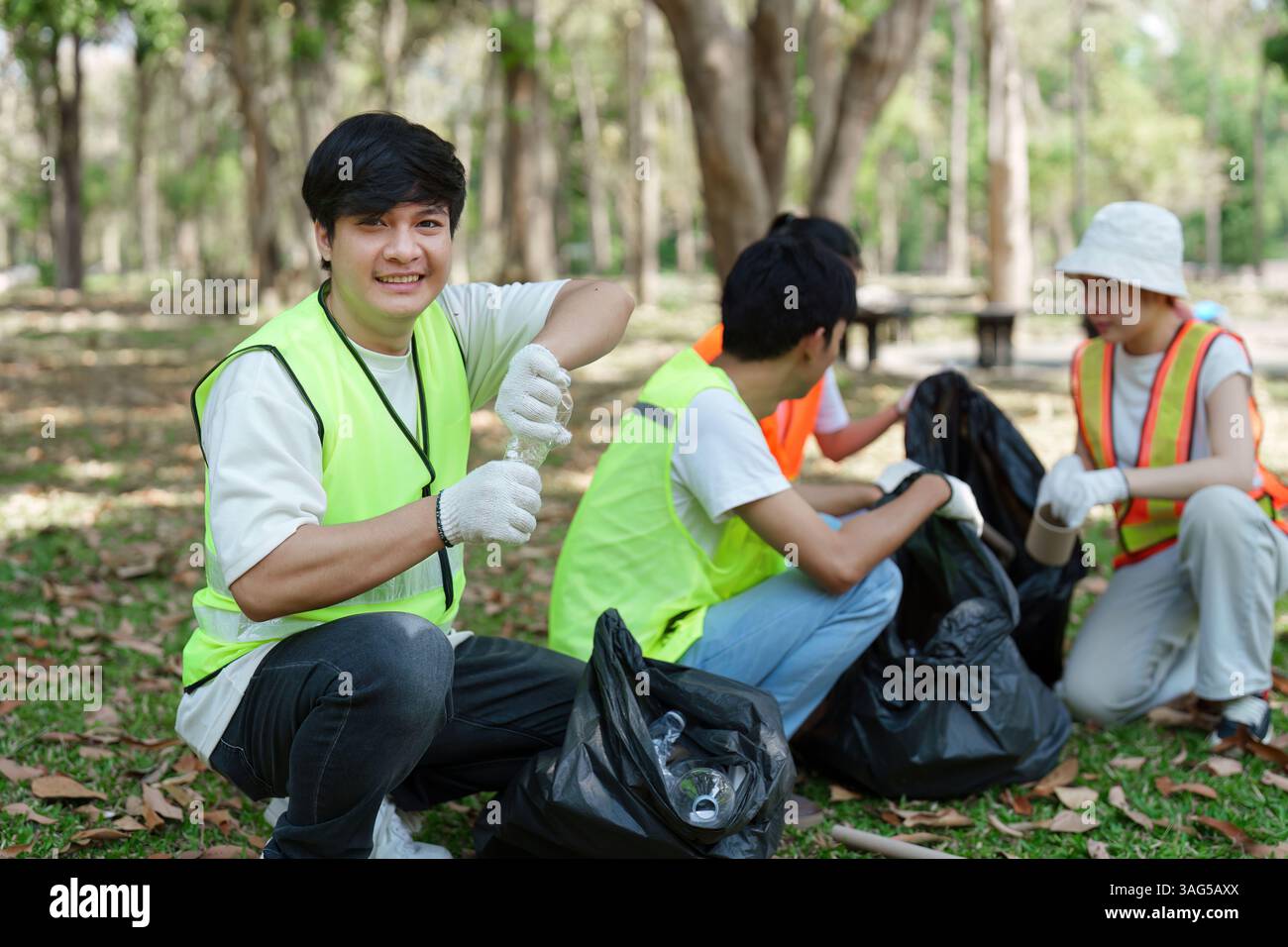 Community Service and Environmental Sustainability. Volunteers joining ...