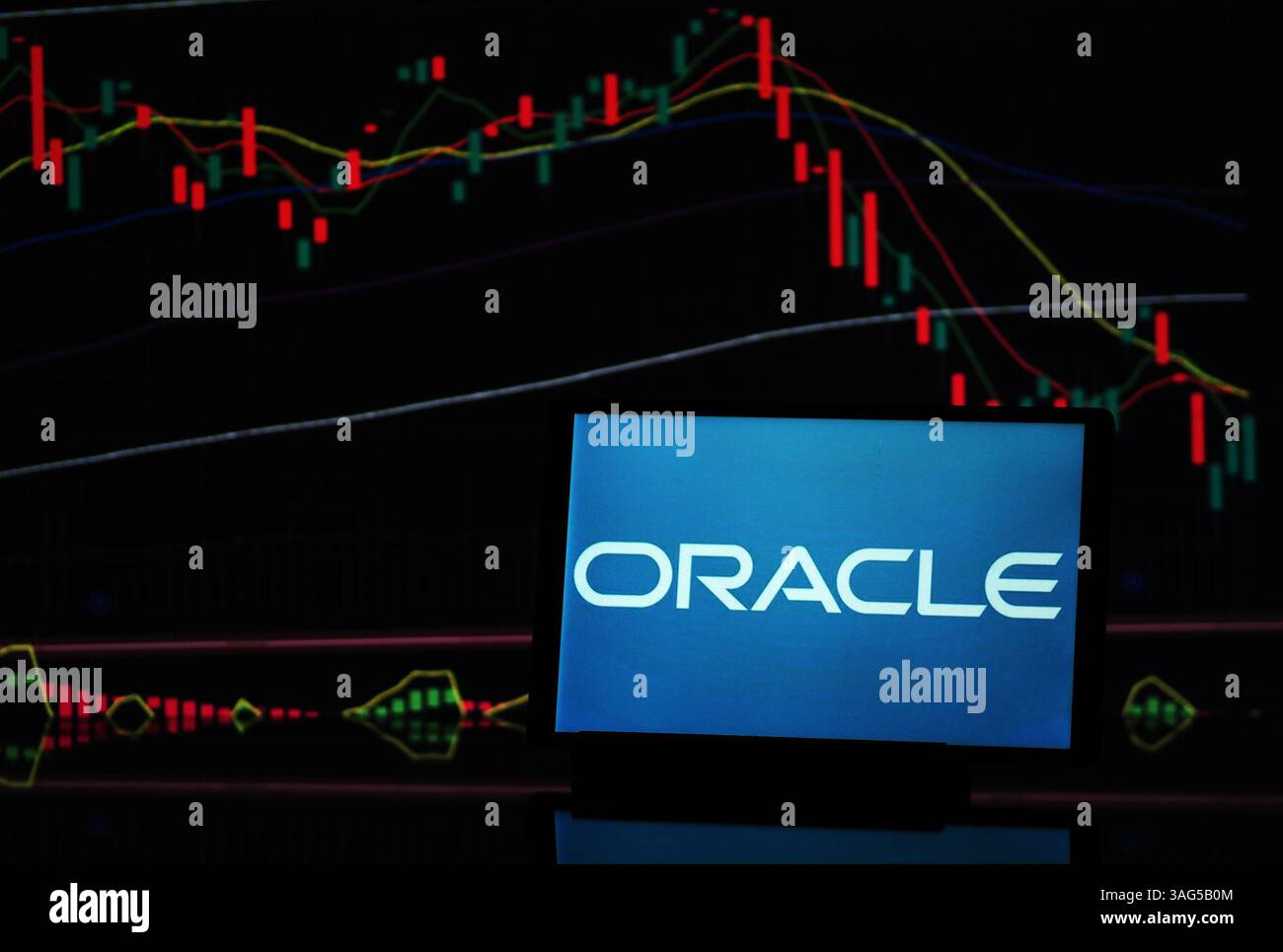 Germany. 07th Apr, 2025. In this photo illustration, the Oracle ...
