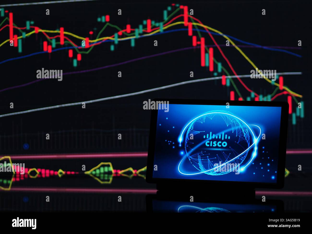 Germany. 07th Apr, 2025. In this photo illustration, a Cisco Systems ...