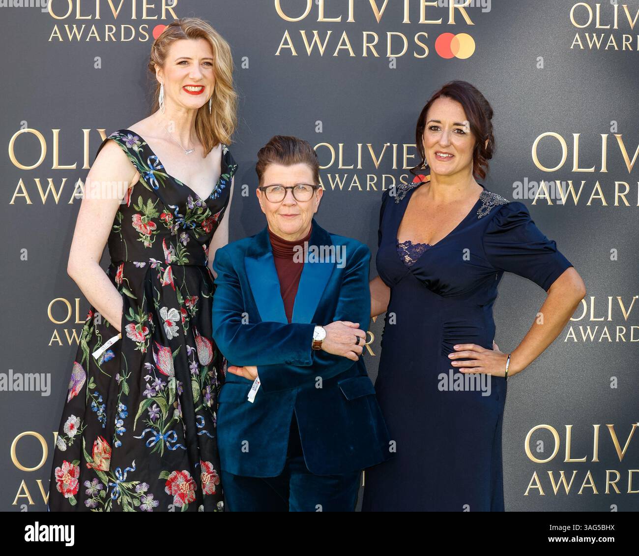 London, UK. 06th Apr, 2025. Claire Walker, Kash Bennett and Hannah ...