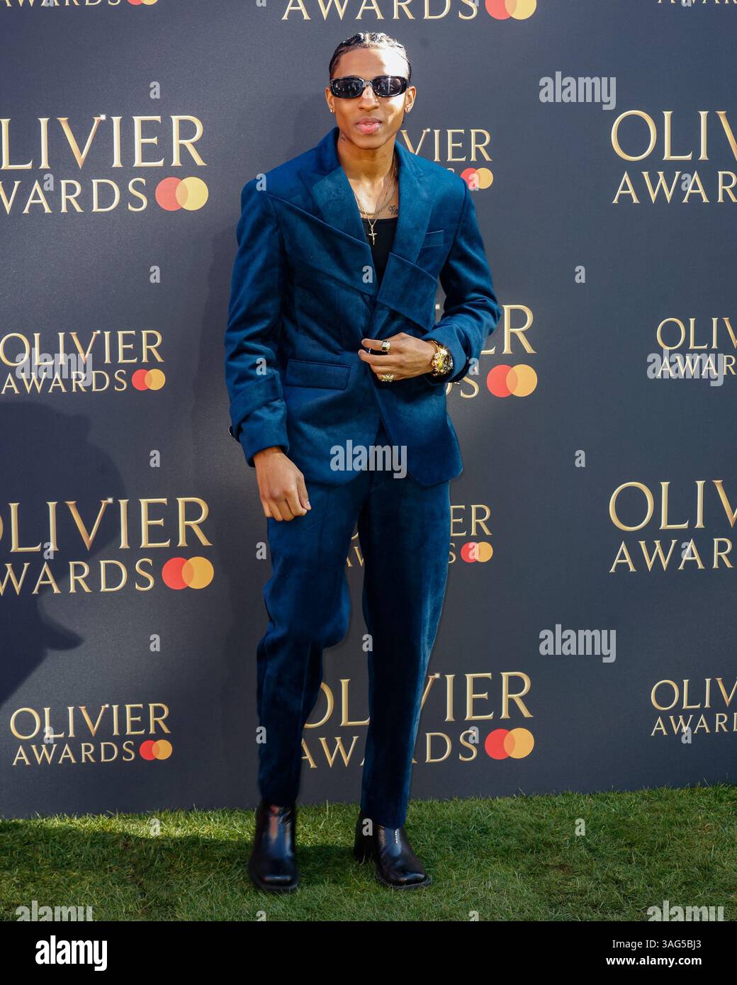 London, UK. 06th Apr, 2025. Myles Frost attends the Olivier Awards 2025 ...