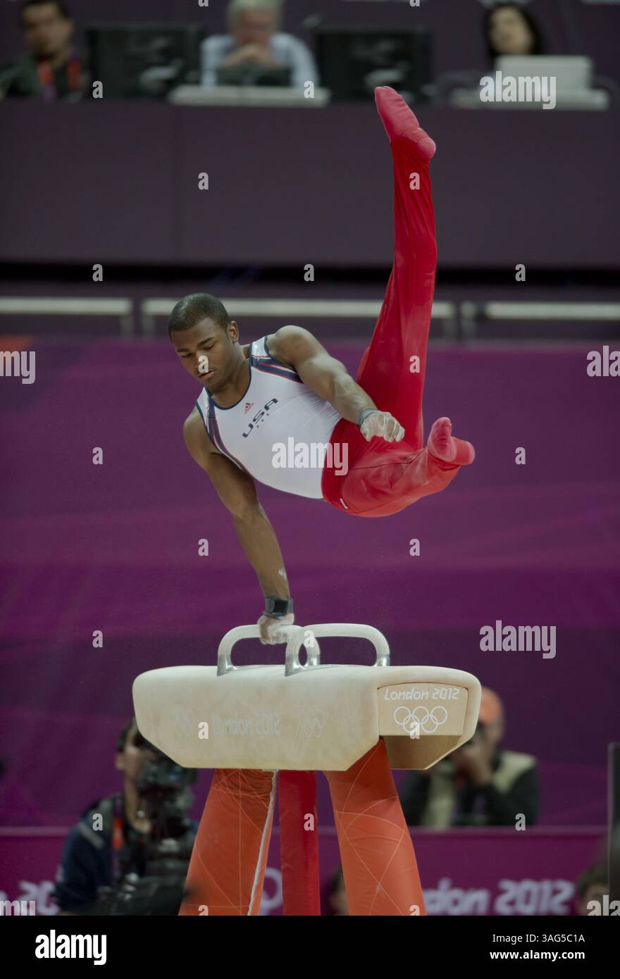 July 30, 2012 - London, England - John Orozco (USA) on Pommel Horse during Olympic Gymnastic ...