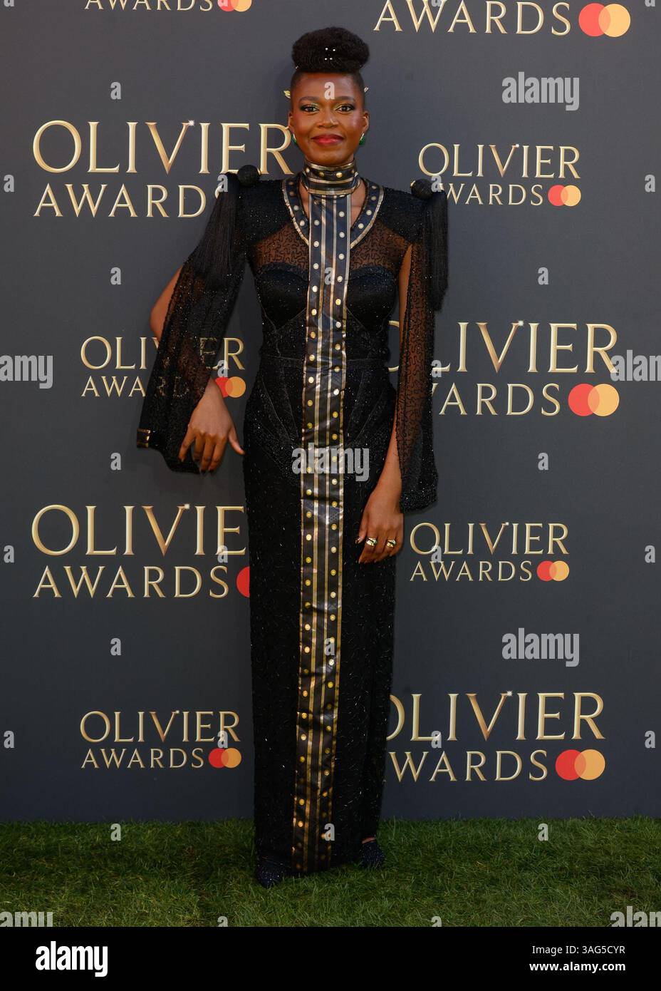 London, UK. 06th Apr, 2025. Benedict Lombe attends the Olivier Awards ...