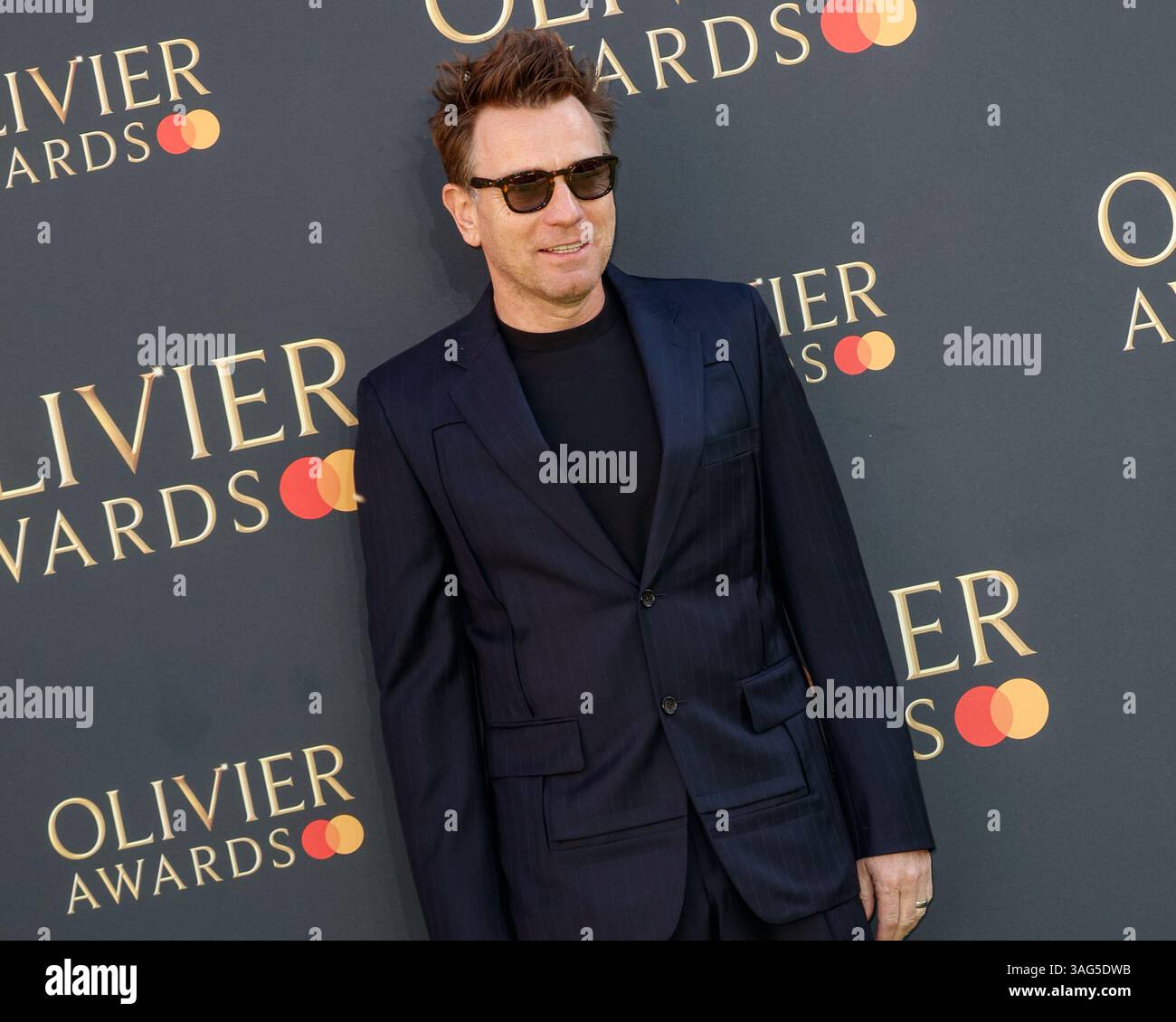 London, UK. 06th Apr, 2025. Ewan McGregor attends the Olivier Awards ...