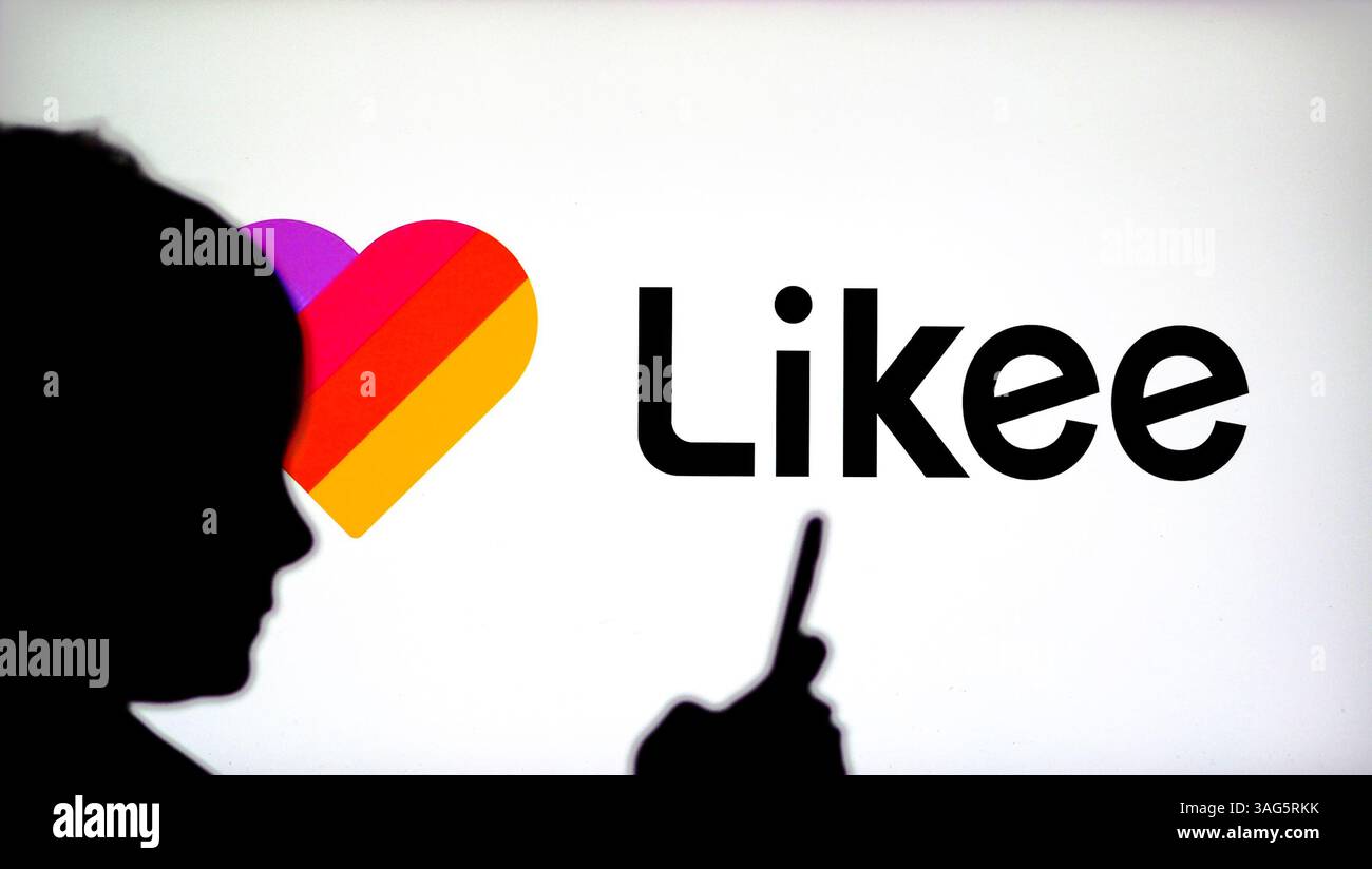 Germany. 06th Apr, 2025. In this photo illustration, a Likee logo seen ...