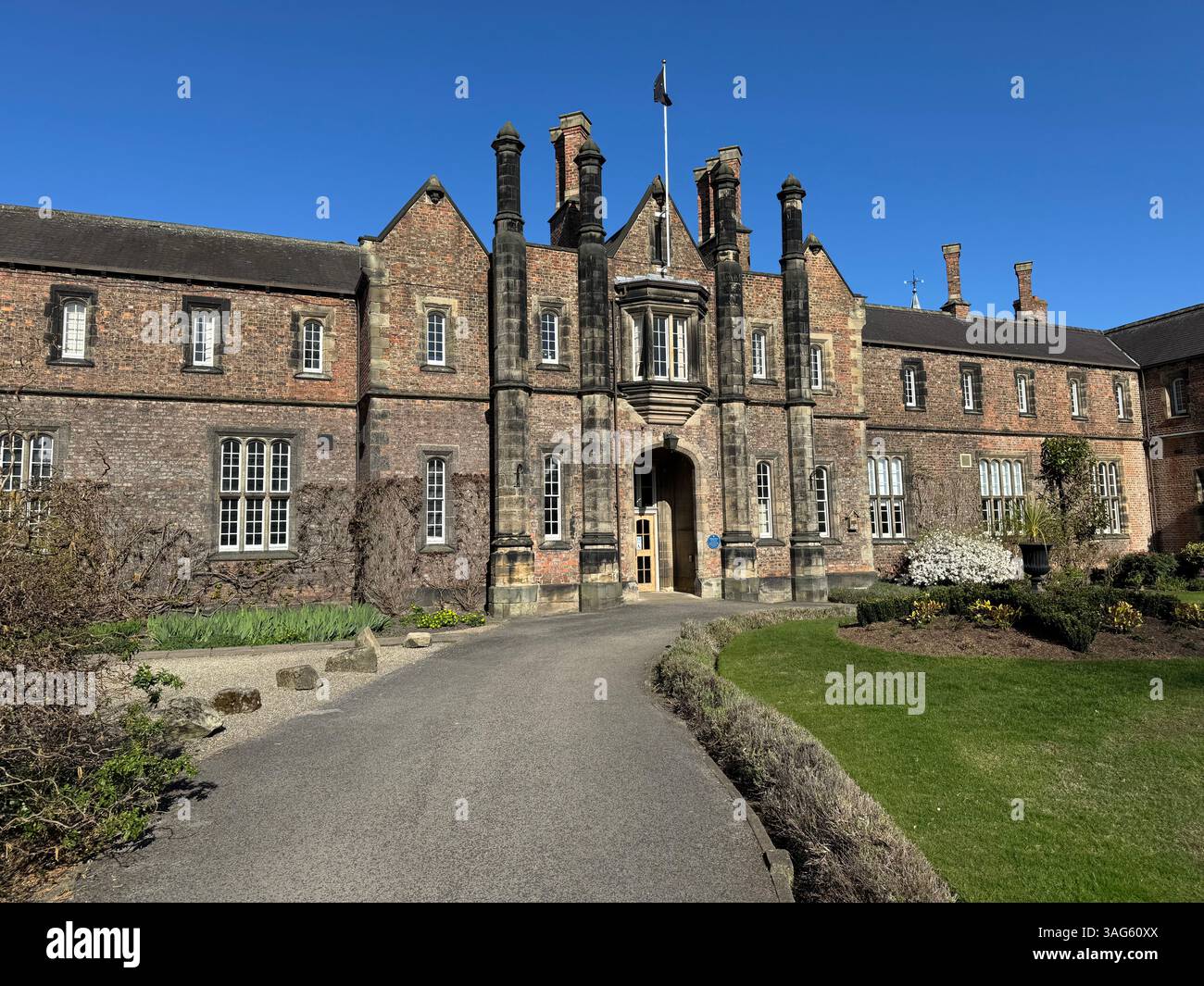 The historic entrance to York St Johns University, established in 1841 ...