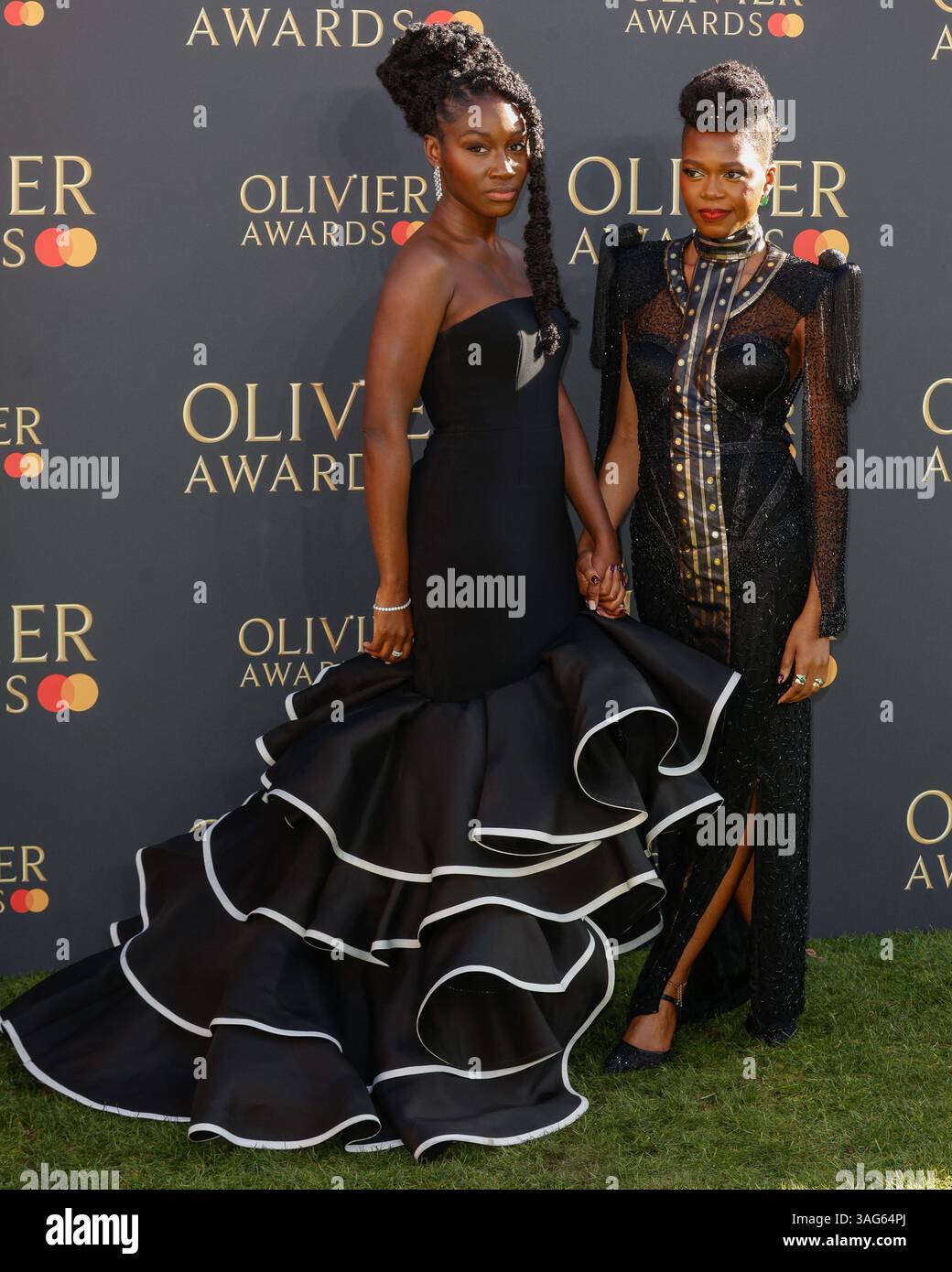 London, UK. 06th Apr, 2025. Benedict Lombe and Heather Agyepong attend ...