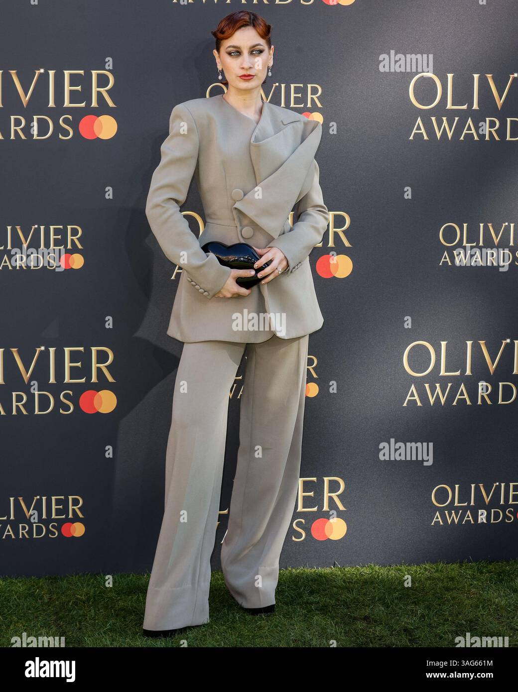 Georgie Buckland attends the Olivier Awards 2025 at the Royal Albert ...