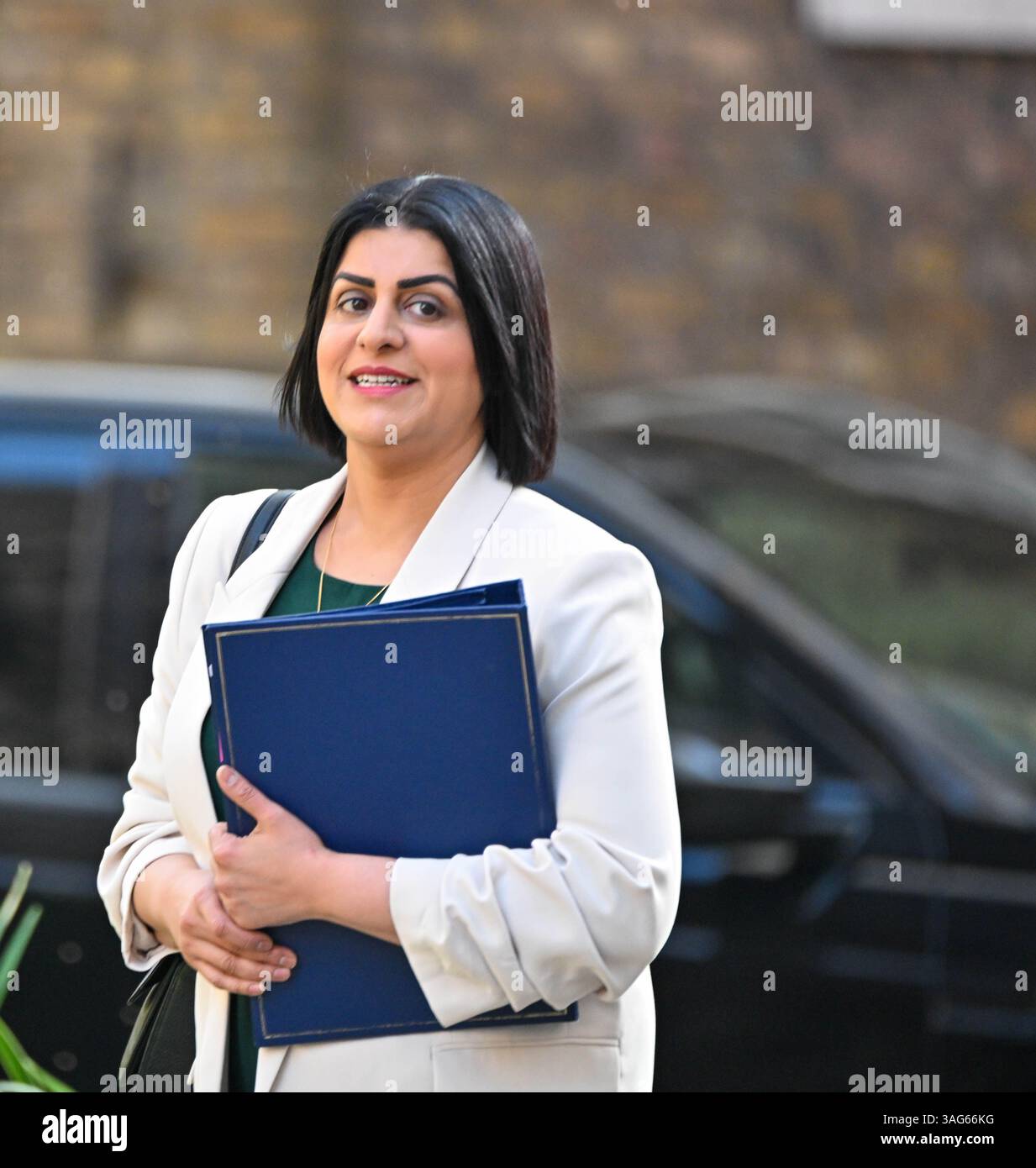 London, UK. 08th Apr, 2025. Shabana Mahmood, Justice Secretary, arrives ...