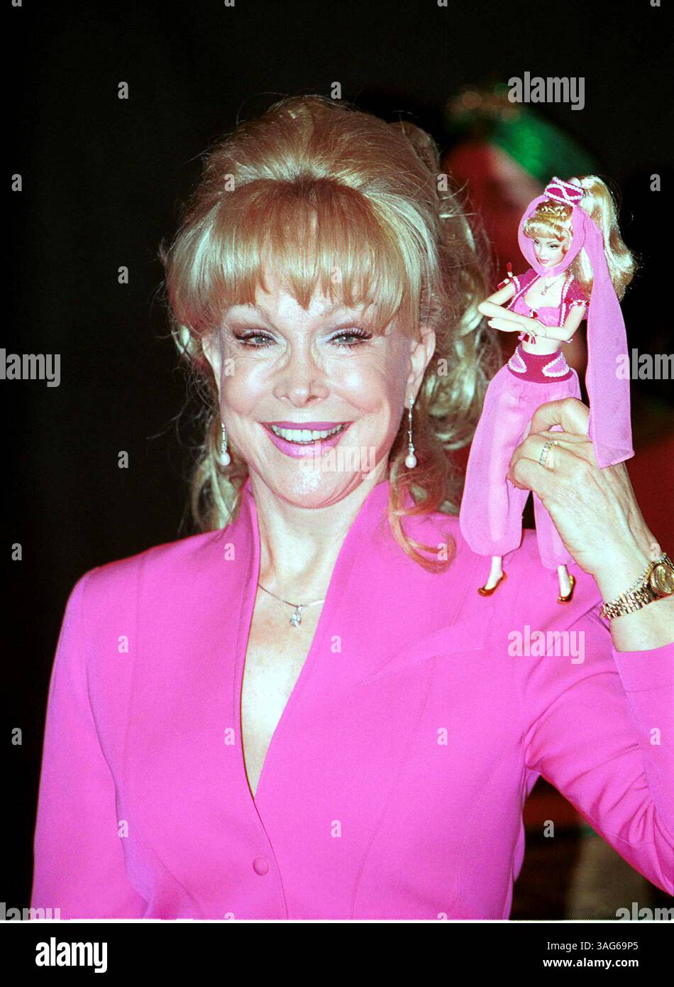 Actor BARBARA EDEN unveils Mattel's latest Barbie Doll 'Jeannie' in ...