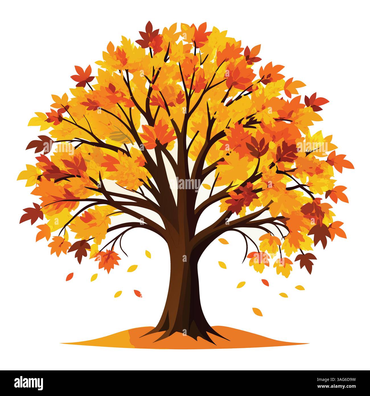 Different types of trees vector illustration Stock Vector Image & Art ...