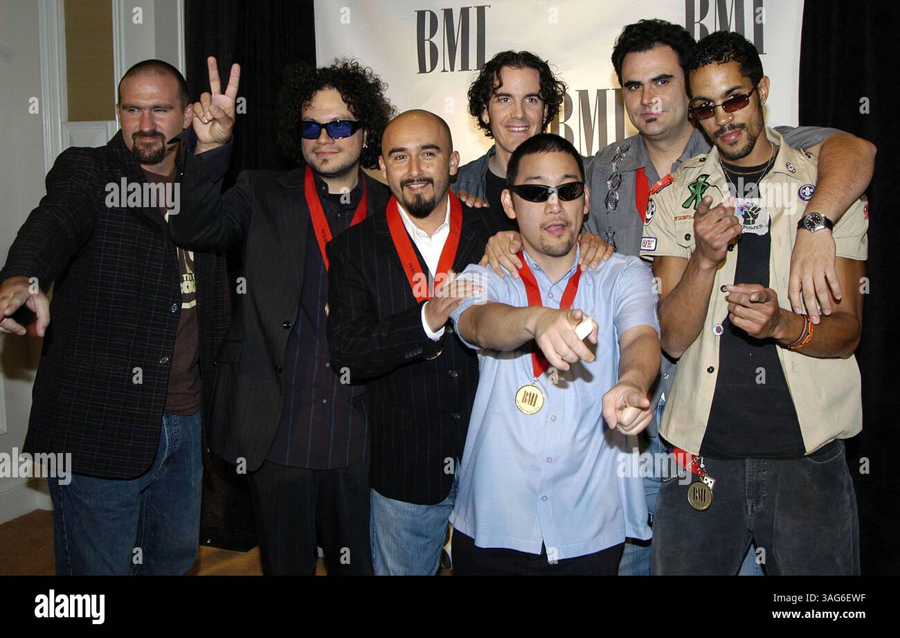 Apr 21, 2005; Las Vegas, NV, USA; Latin band OZOMATLI arrives at the ...