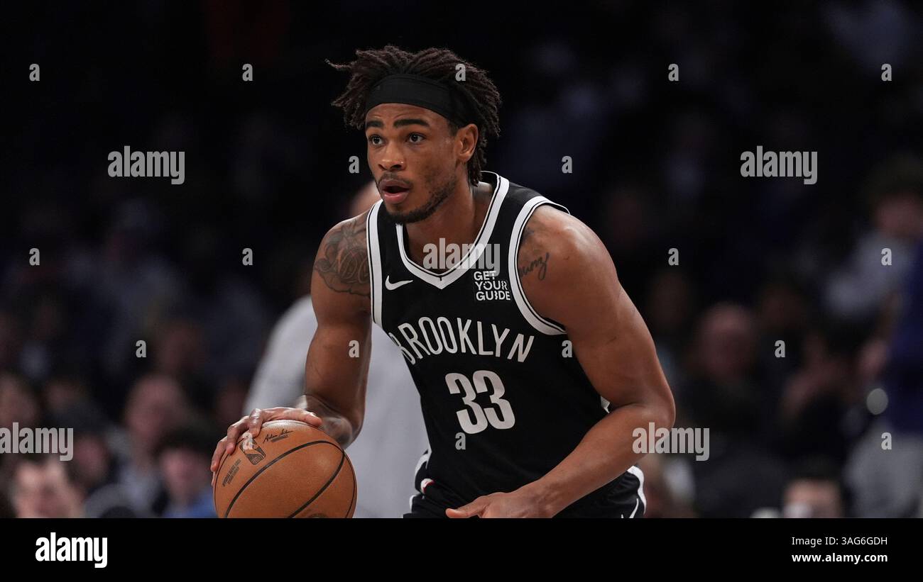 Brooklyn Nets' Nic Claxton (33) during the first half of an NBA ...
