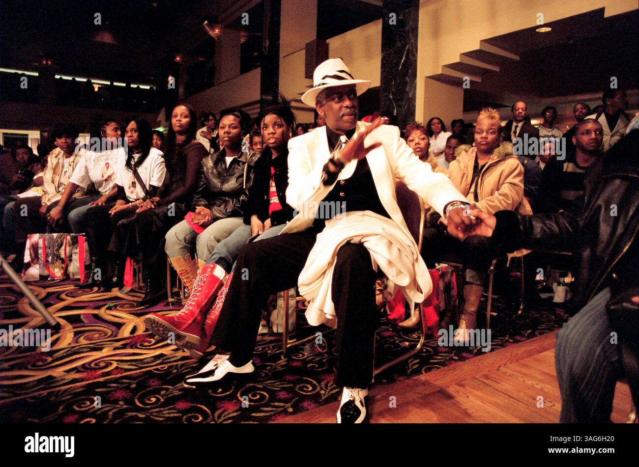 Mar 08, 2006; Detroit, MI, USA; Fast Freddie settles into a seat in the ...