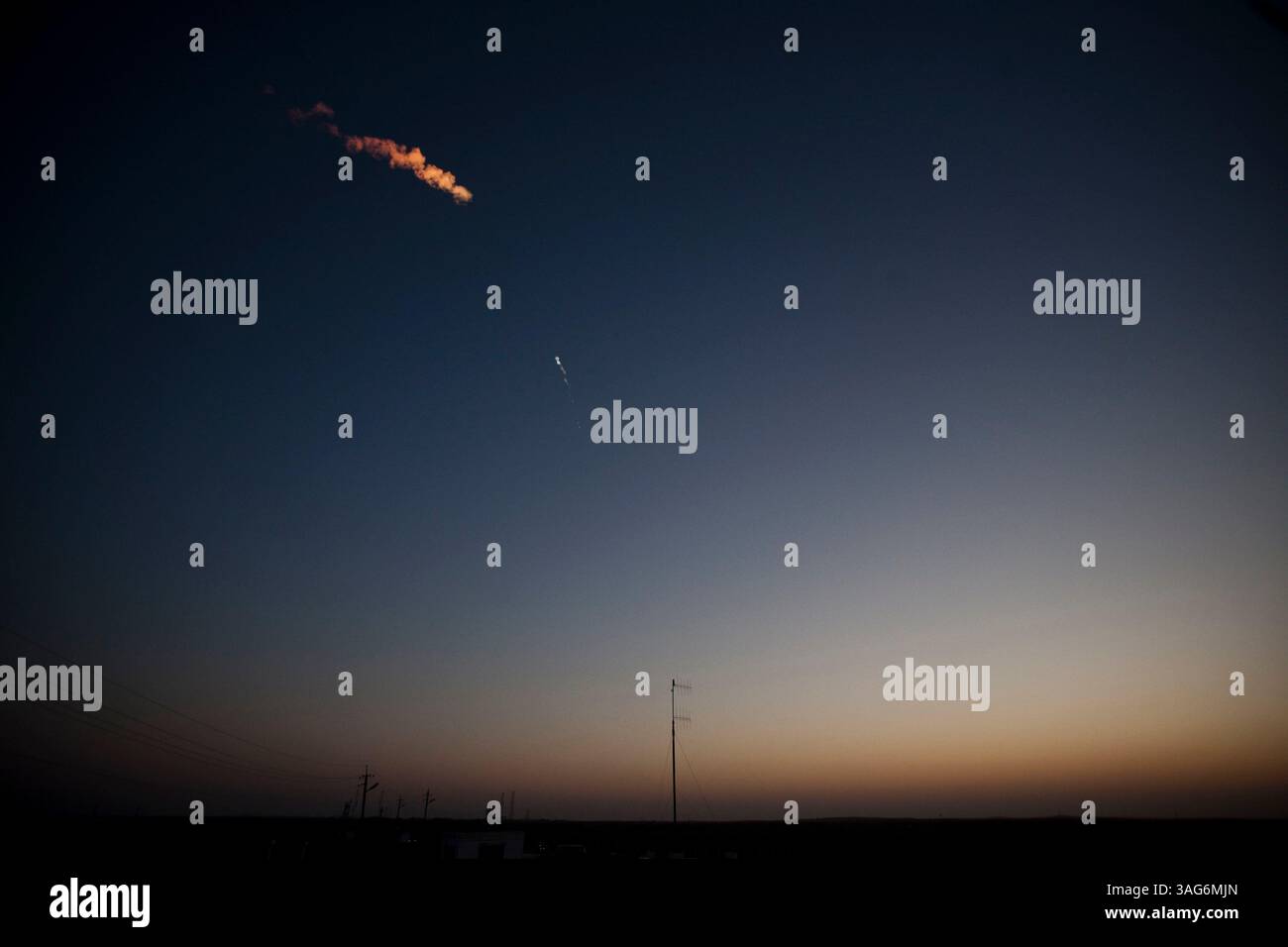 Sep 03, 2010 - Baikonur, Kazakhstan - A Proton heavy booster rocket ...