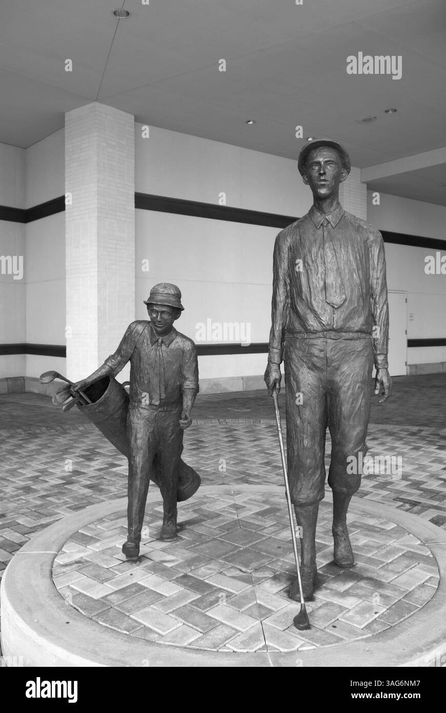 Francis D. Ouimet's statue at World Golf Hall of Fame in St. Augustine ...