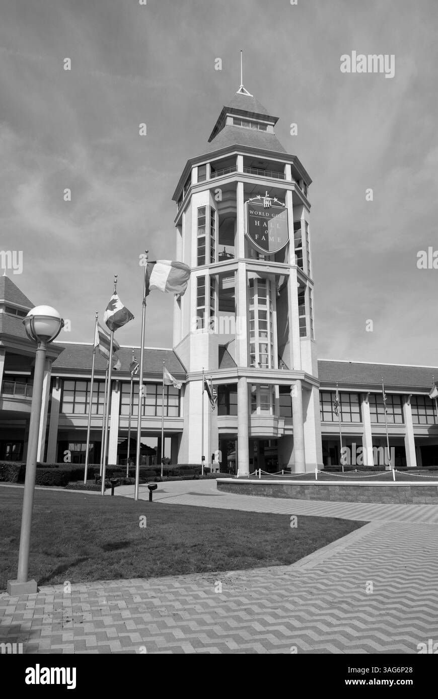 Exterior view of World Golf Hall of Fame & Museum in St. Augustine ...