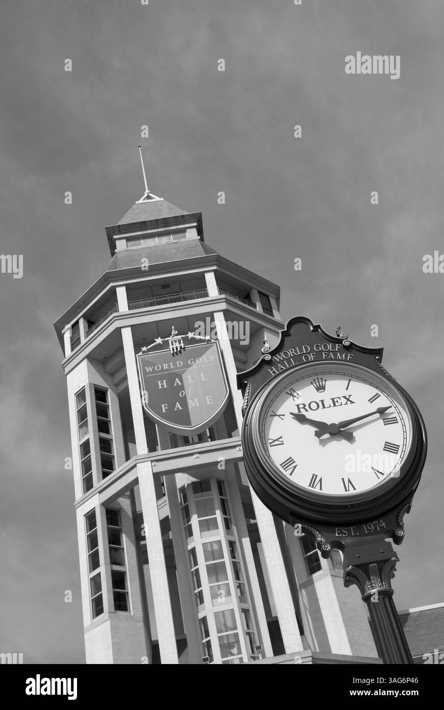 Rolex clock at the World Golf Hall of Fame in St. Augustine, Florida ...