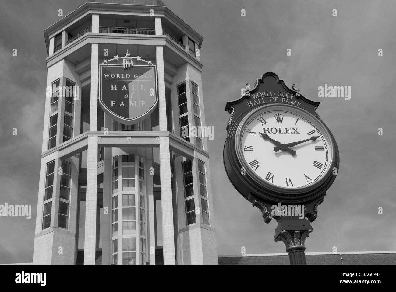 Rolex clock at the World Golf Hall of Fame in St. Augustine, Florida ...