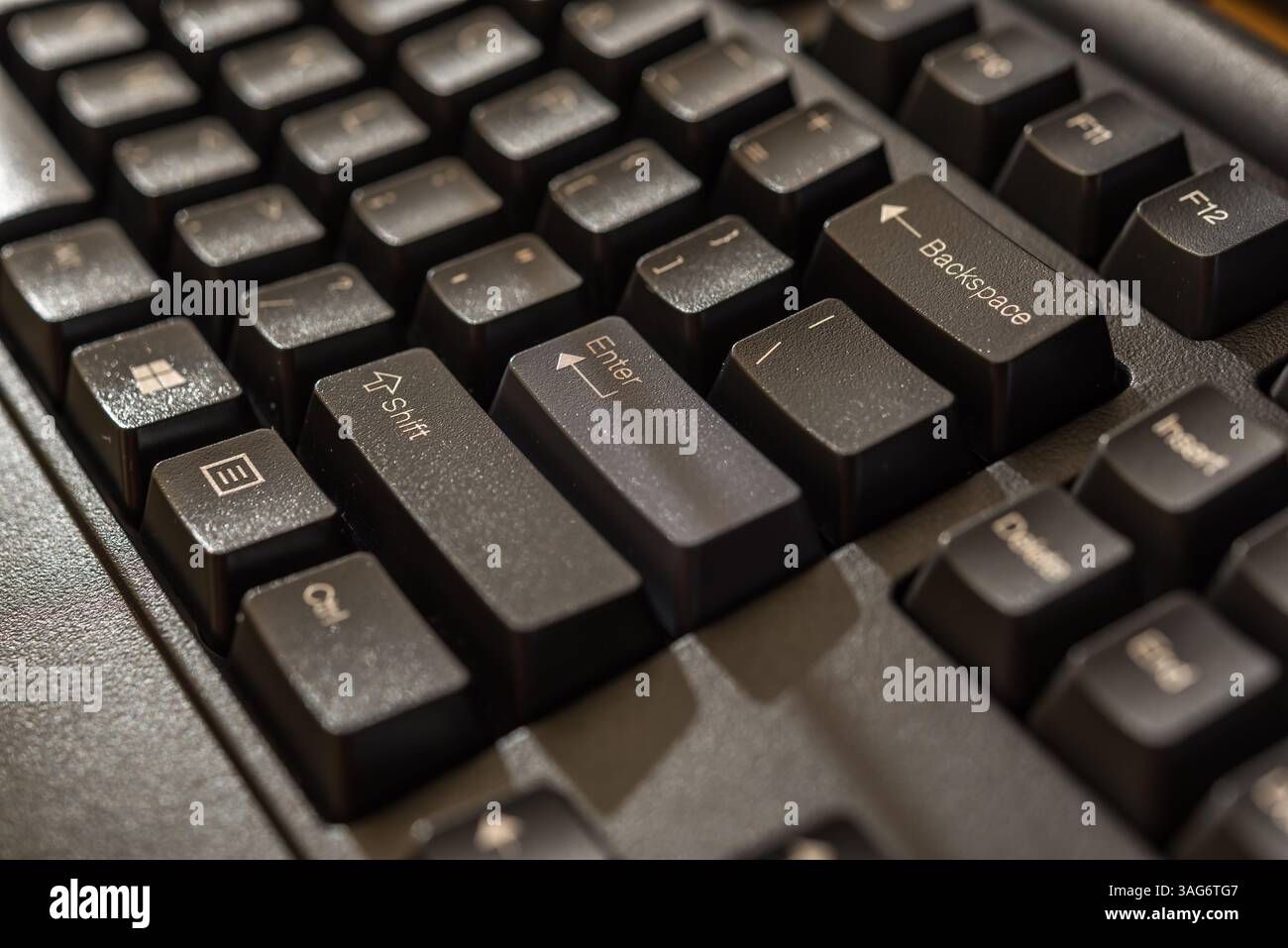 Keyboard for computer server or desktop computer focus on shift button ...