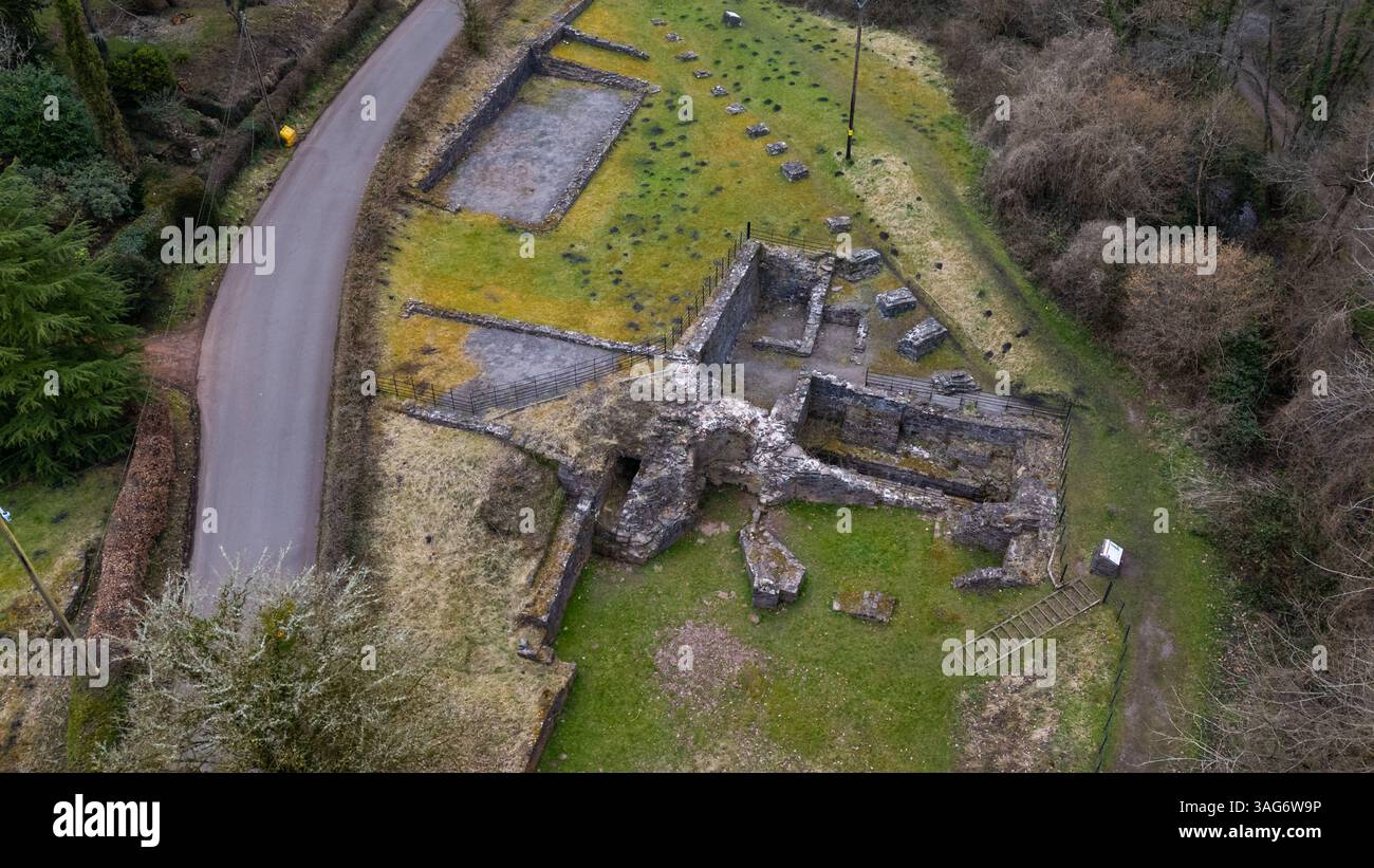 Abbey Tintern Furnace ruins. Part of the network of industrial ...